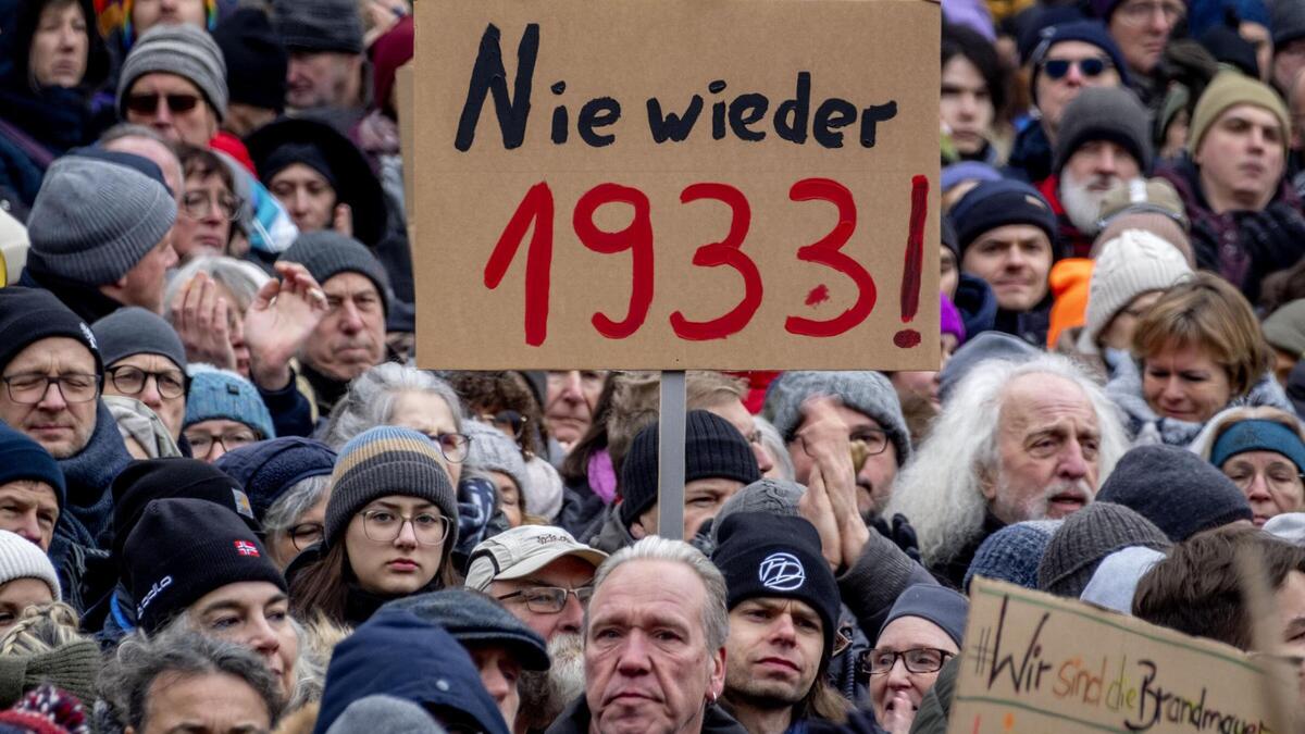 Meer dan 300.000 Duitsers op straat tegen extreemrechts | GVA